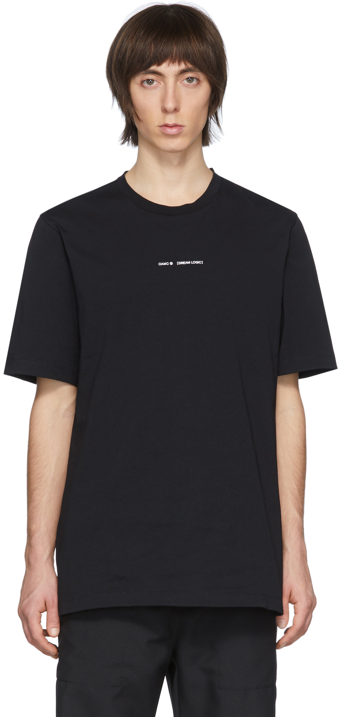 OAMC: Black Logo T-Shirt | SSENSE Canada