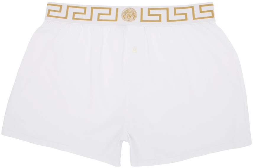 Versace Underwear: White Medusa Boxers | SSENSE