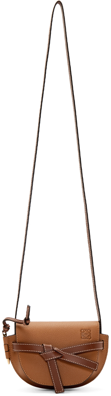 Loewe: Tan Mini Gate Bag | SSENSE