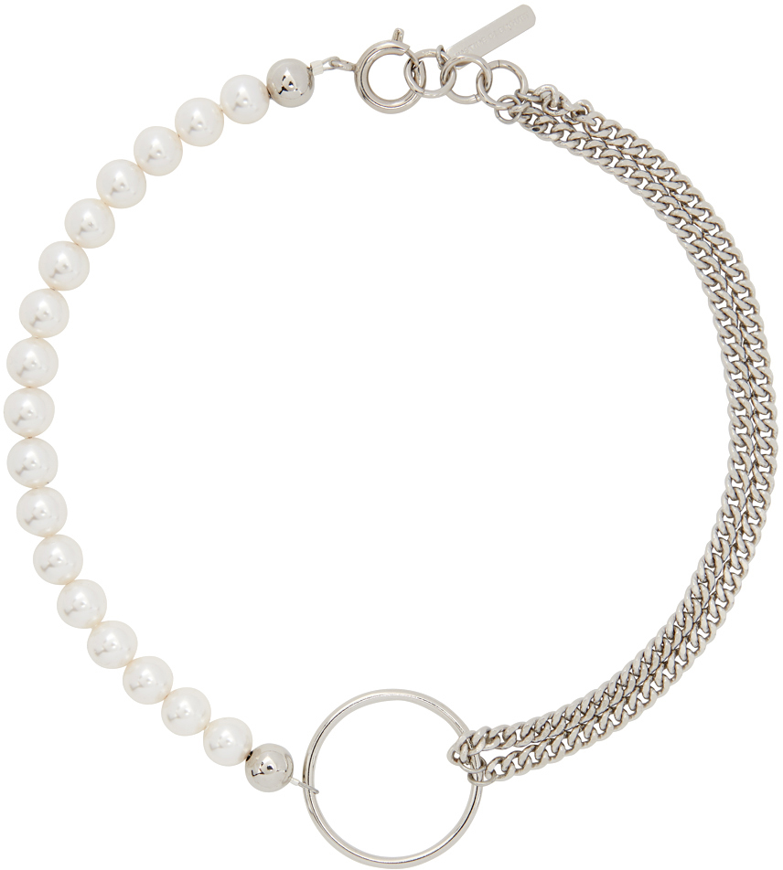 Justine Clenquet: Silver Chloe Choker | SSENSE Canada