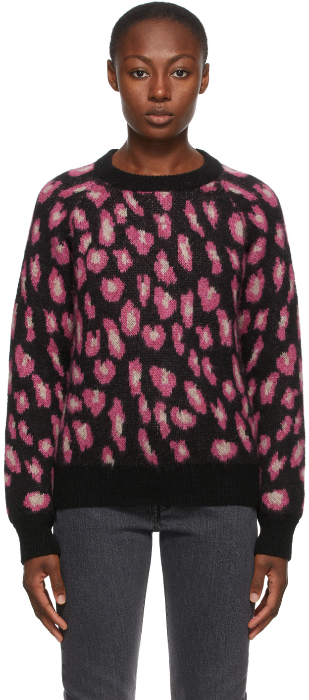 Black & Pink Leopard Esther Sweater