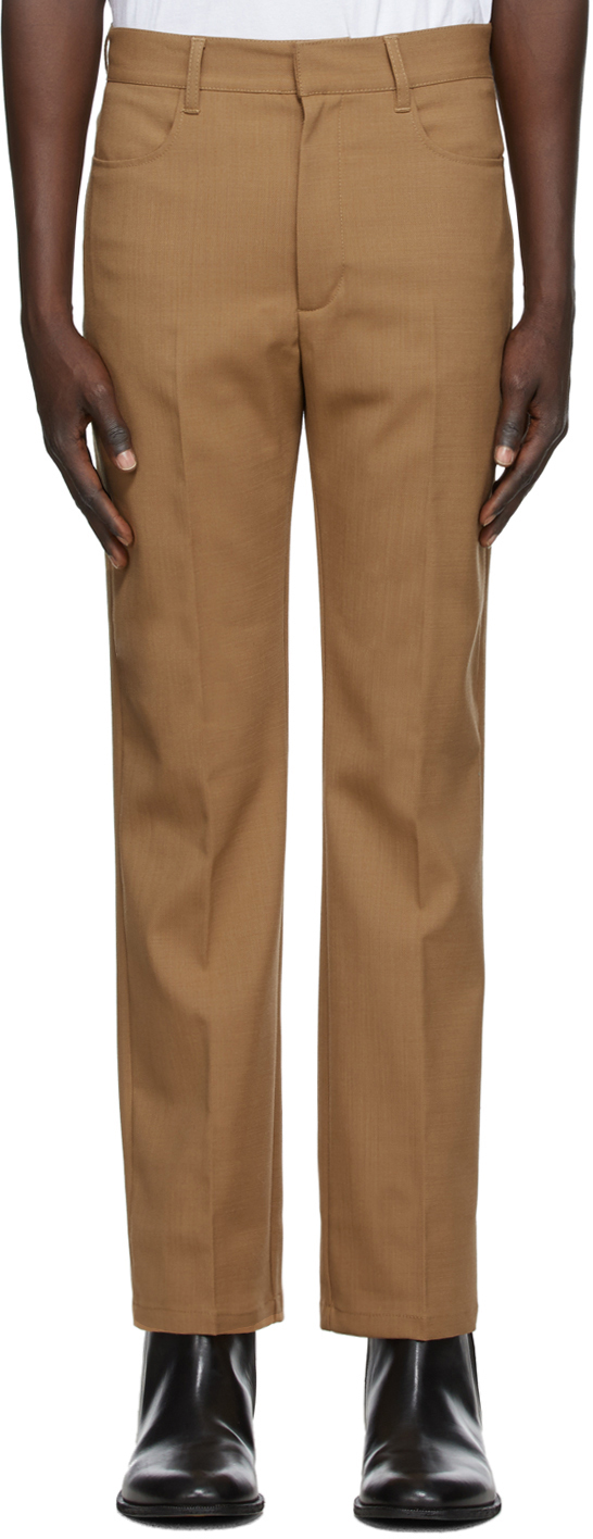 Sunflower: Tan French Trousers | SSENSE