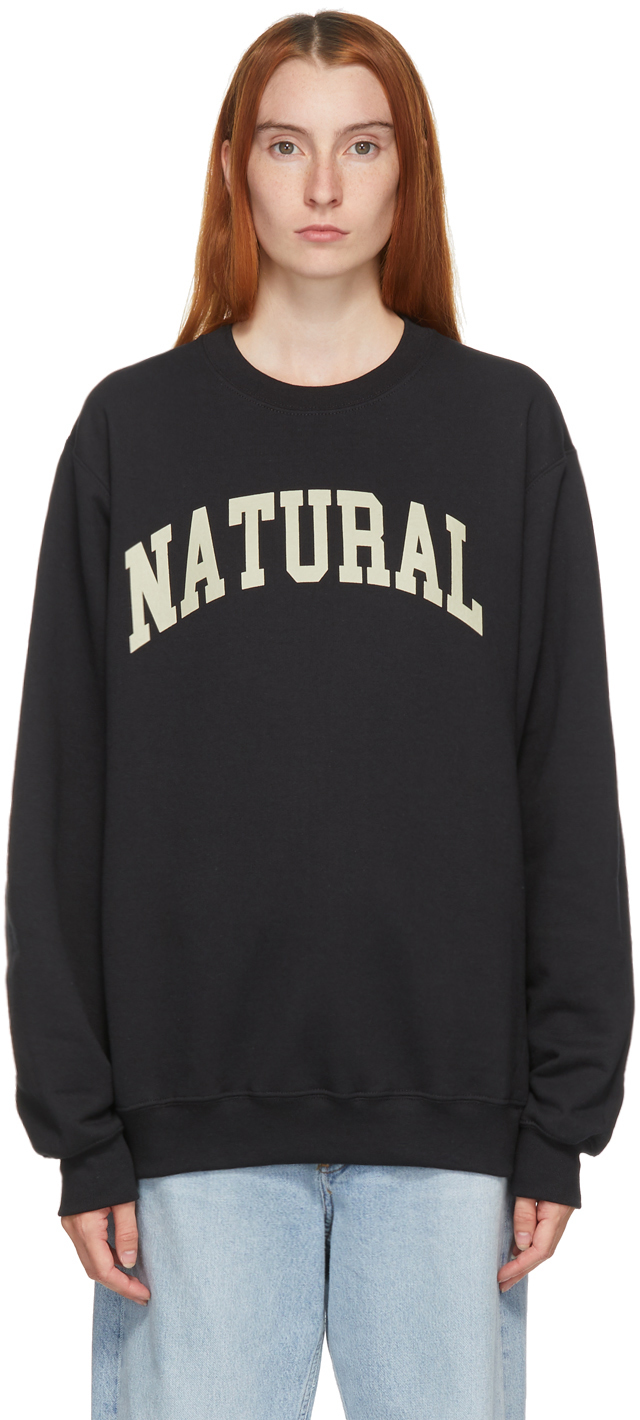 Museum of Peace & Quiet: Black 'Natural' Sweatshirt | SSENSE