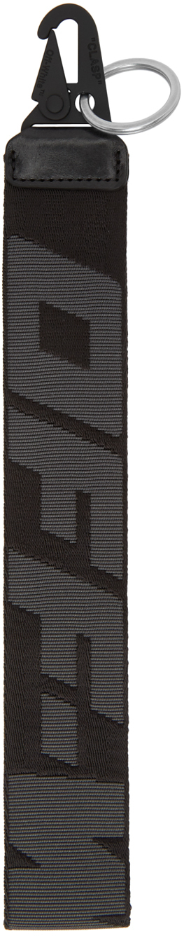 Off-White: Black Industrial 2.0 Keychain | SSENSE Canada