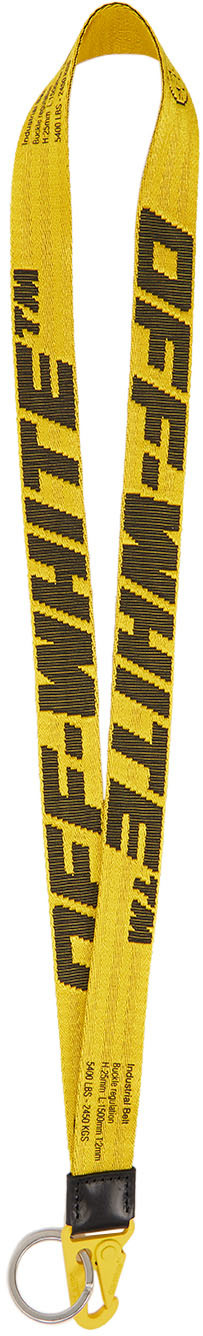 Off-White: Yellow Industrial 2.0 Keychain | SSENSE UK