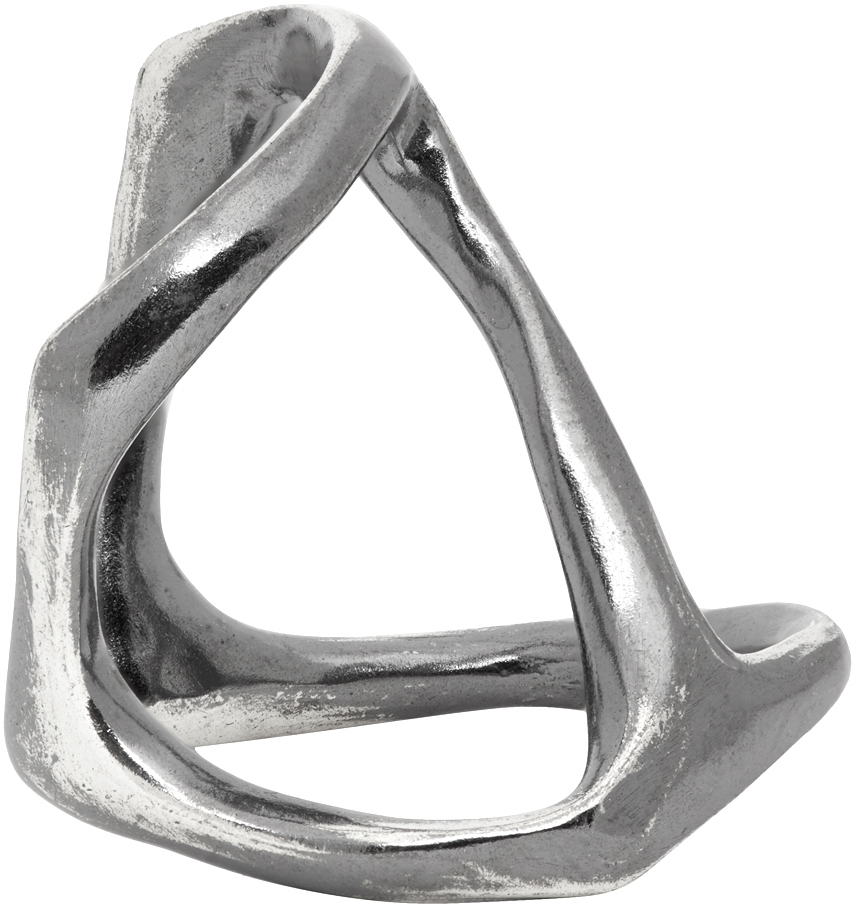 Chin Teo Silver Cave Ring | Smart Closet