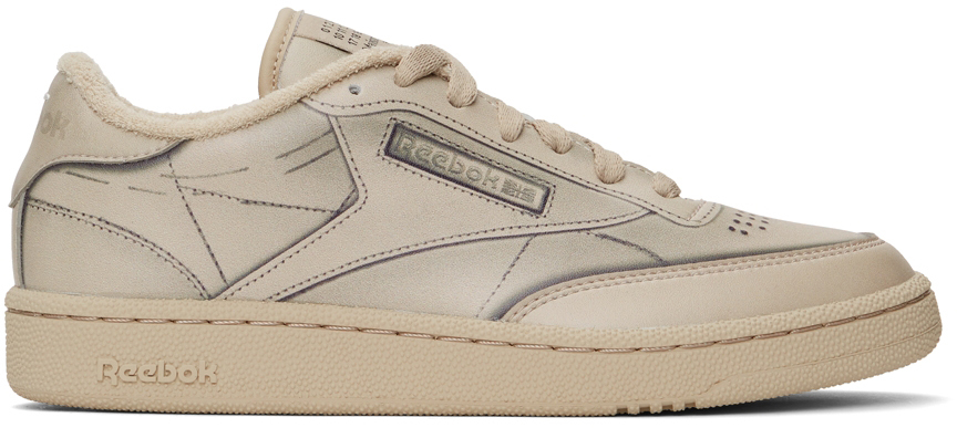 Maison Margiela: Tan Reebok Edition Project 0 CC TL Club Sneakers ...