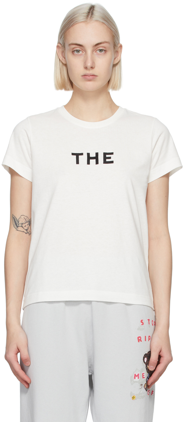 Marc Jacobs: White 'The' T-Shirt | SSENSE