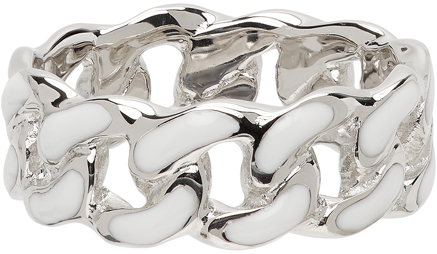 A.P.C.: Silver Sam Ring | SSENSE Canada