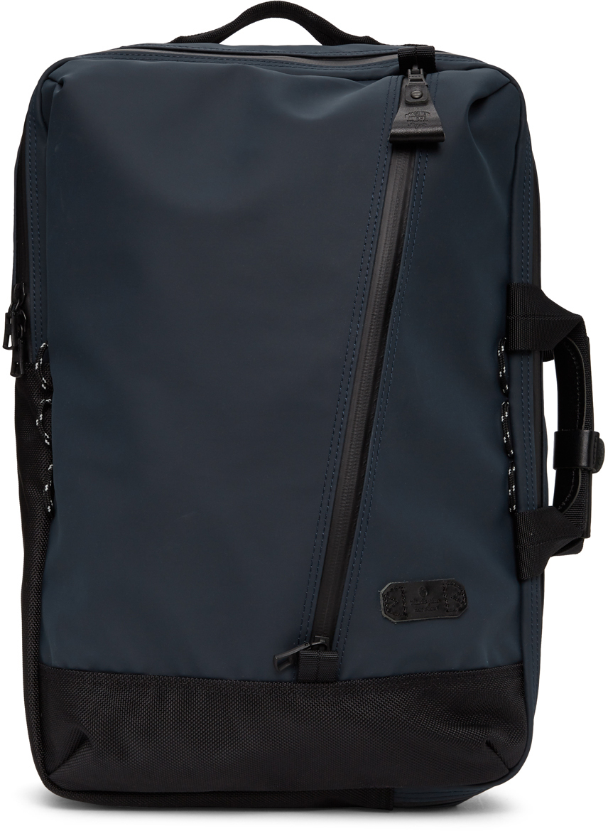 Master-Piece Co: Navy Slick Backpack | SSENSE Canada