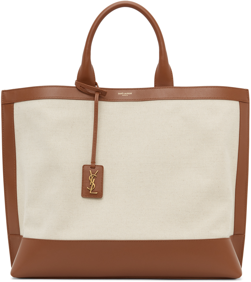 Beige Shopping Tag Tote