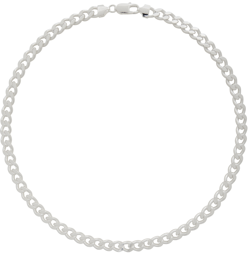 Hatton Labs: Silver Cuban Chain Necklace | SSENSE UK