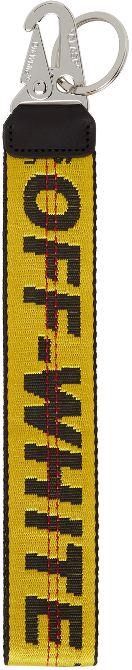 Off-White: Yellow Classic Industrial Keychain | SSENSE