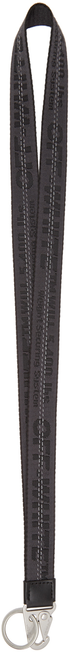 Off-White: Black Classic Industrial Necklace Keychain | SSENSE