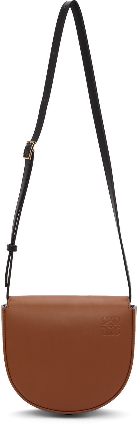 Loewe: Black & Brown Heel Duo Bag | SSENSE