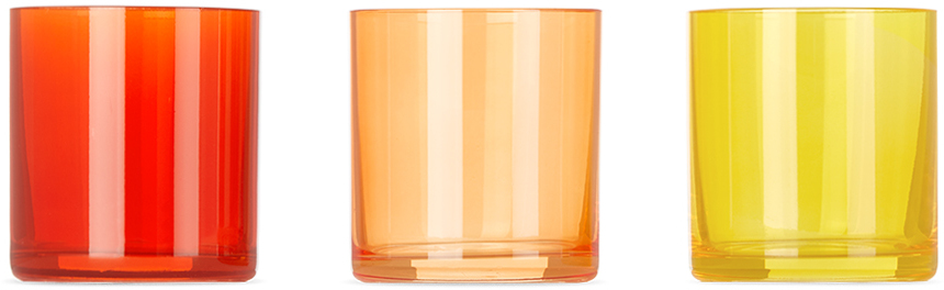 Multicolor Bonfire Glow Votive Set by Lateral Objects | SSENSE Canada