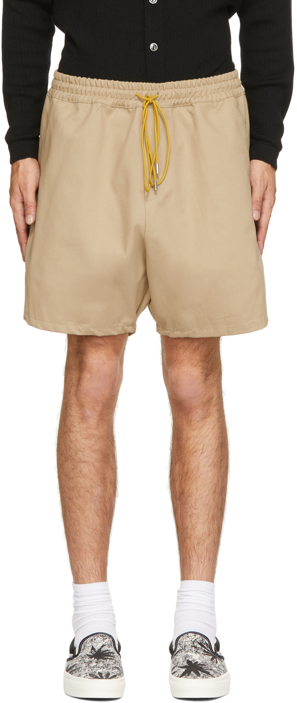 Rhude: Tan Camp Shorts | SSENSE Canada