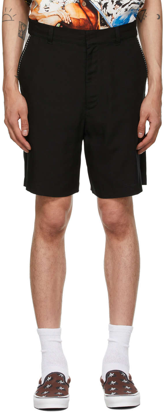 WACKO MARIA: Black Miami Shorts | SSENSE Canada