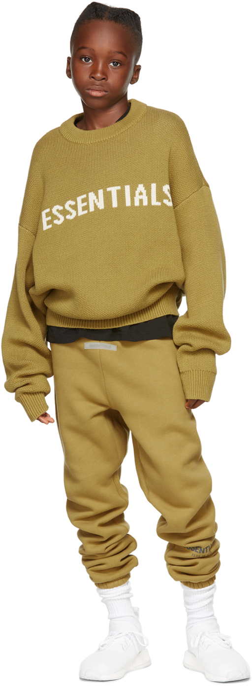 Essentials Kids Green Knit Sweater