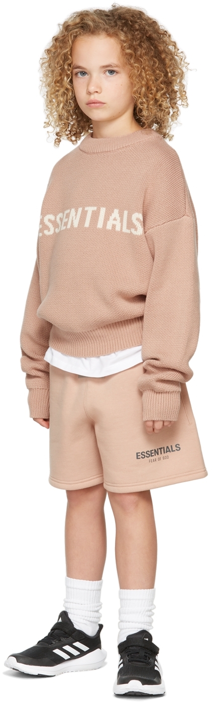 Kids Pink Knit Sweater by Essentials | SSENSE