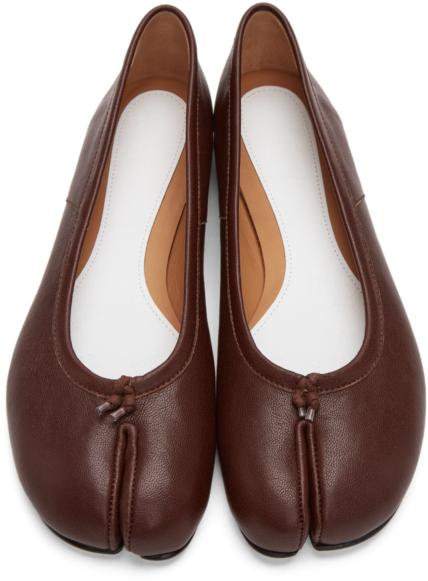 Maison Margiela Tan Tabi Ballerina Flats | Smart Closet