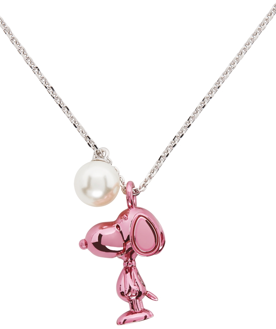 Snoopy Swarovski Jewelry Snoopy Necklace Natural Diamond Swarovski