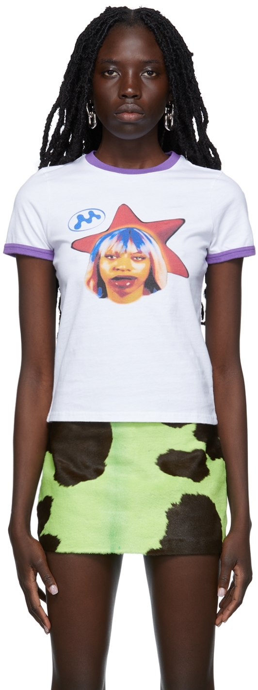 Mowalola: White Mowa T-Shirt | SSENSE UK