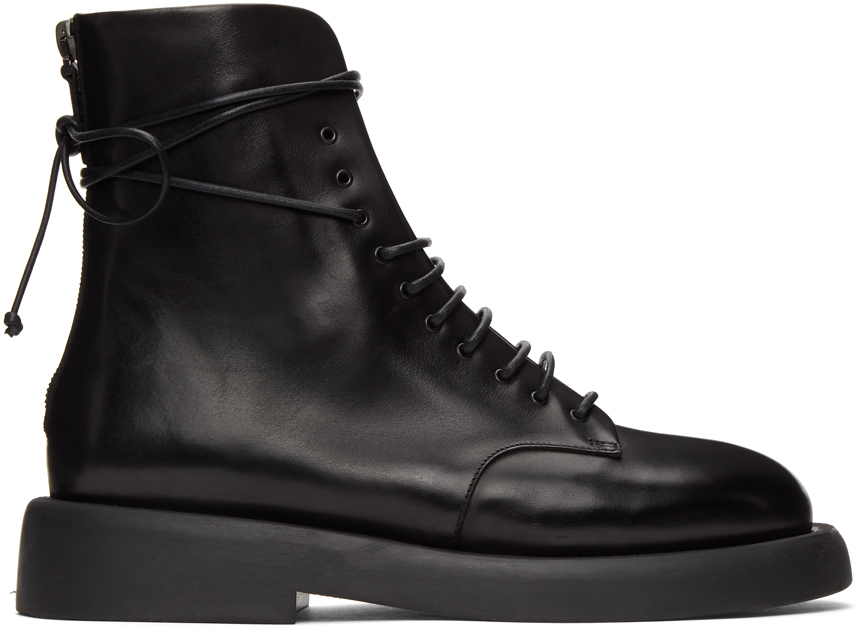 Marsèll: Black Gommello Ankle Boots | SSENSE Canada