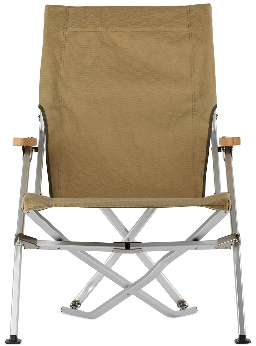 Khaki Low Beach Chair by Snow Peak | SSENSE
