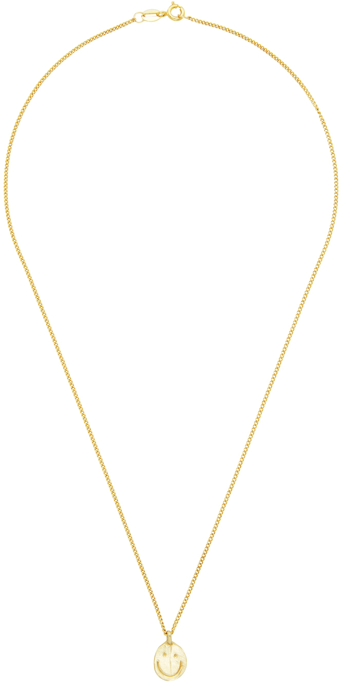 Seb Brown: Gold Smiley Necklace | SSENSE Canada