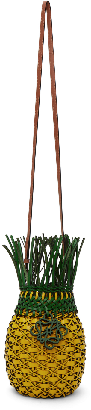 Loewe Yellow & Green Pineapple Bag