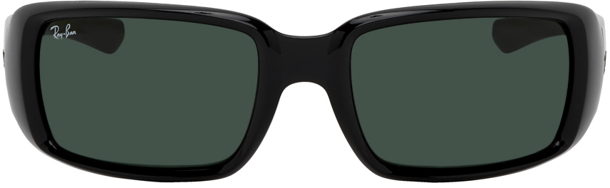 Ray-Ban: Black RB4338 Rectangular Sunglasses | SSENSE