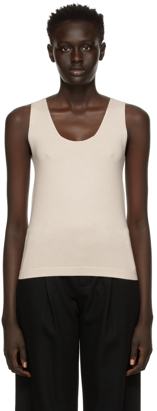 Vince Beige Seamless Tank Top | Smart Closet