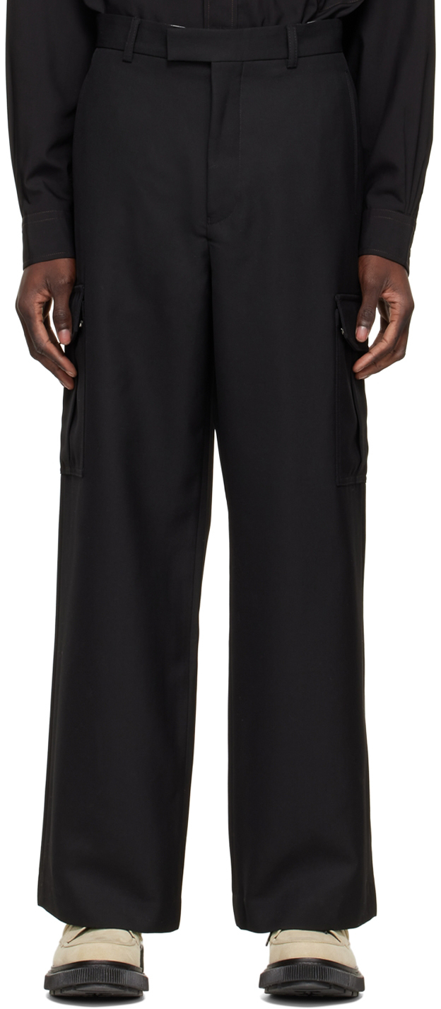 Second / Layer Black Disaster Cargo Pants In ‘black' | ModeSens
