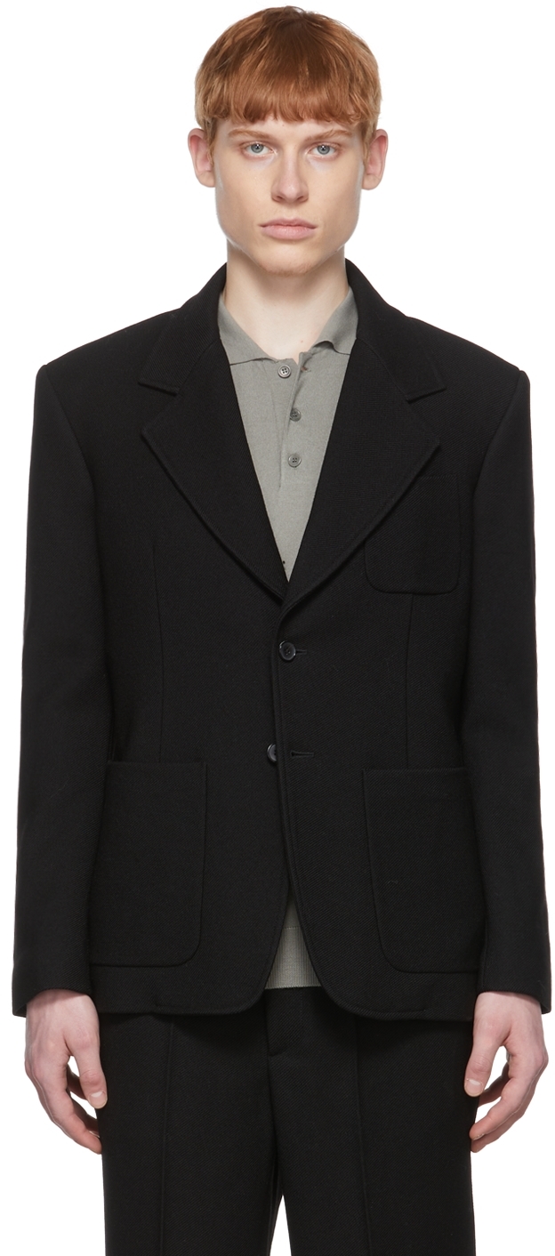 Second / Layer Black Flaco Blazer In ‘midnight' | ModeSens