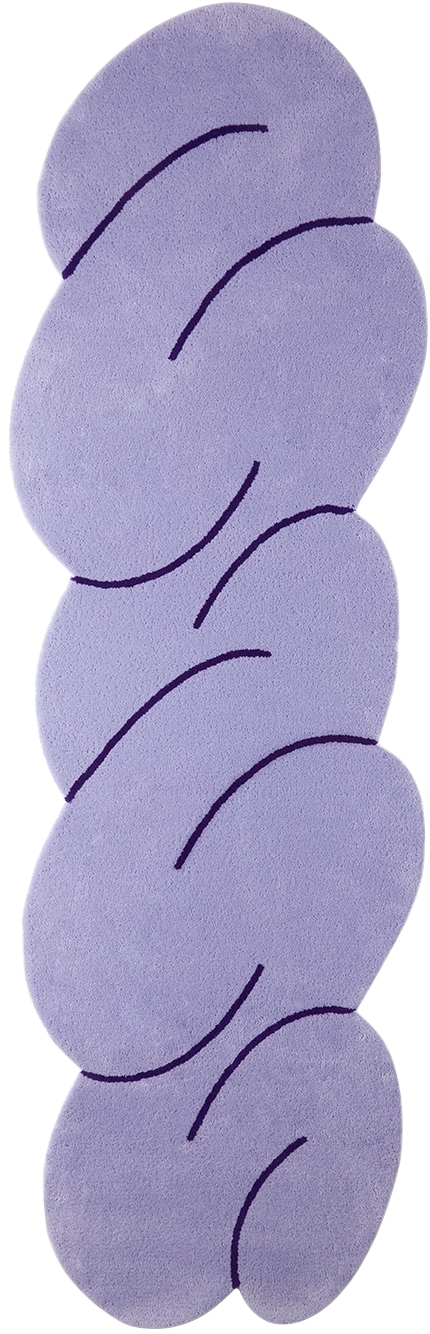 SSENSE UK Exclusive Purple Squiggle Runner Rug by Okej | SSENSE
