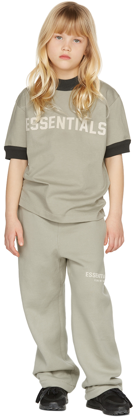 Essentials Kids Green Ringer T-Shirt