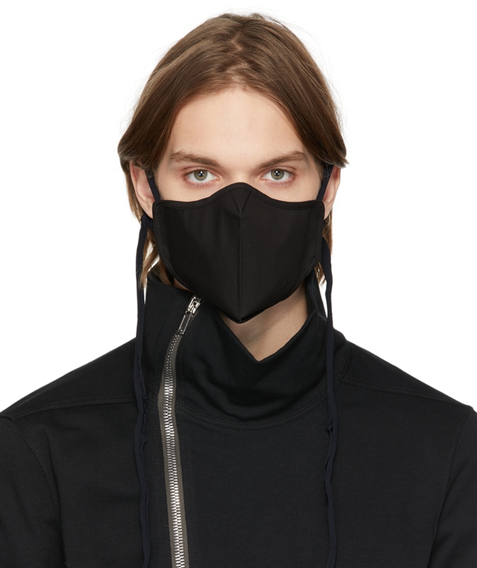 Rick Owens: 블랙 코튼 마스크 | SSENSE 대한민국