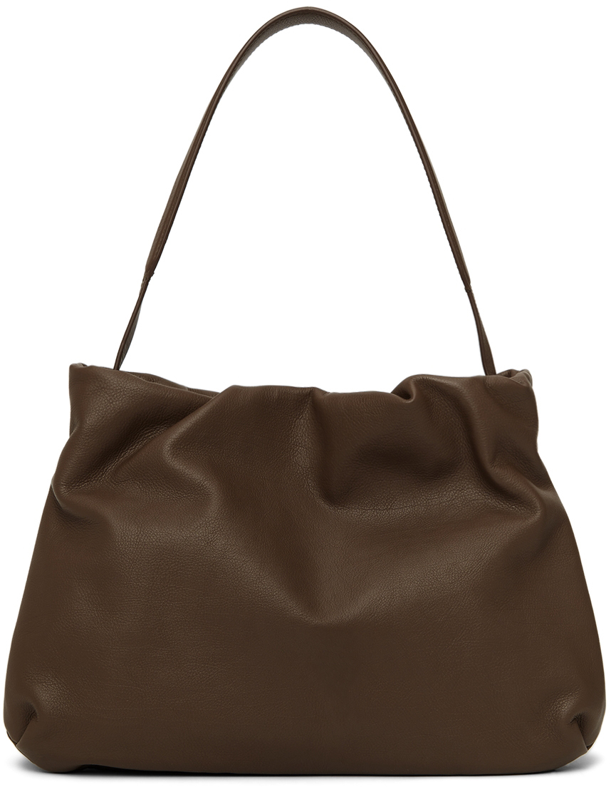 The Row Brown Bourse Shoulder Bag