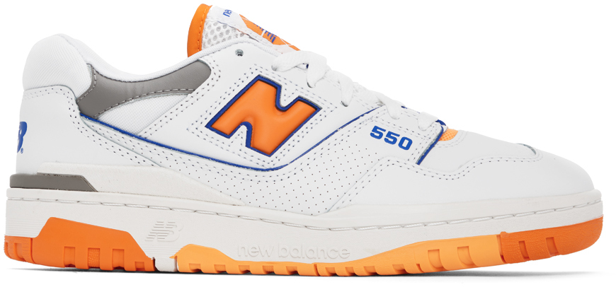New Balance: Baskets 550 blanches | SSENSE France