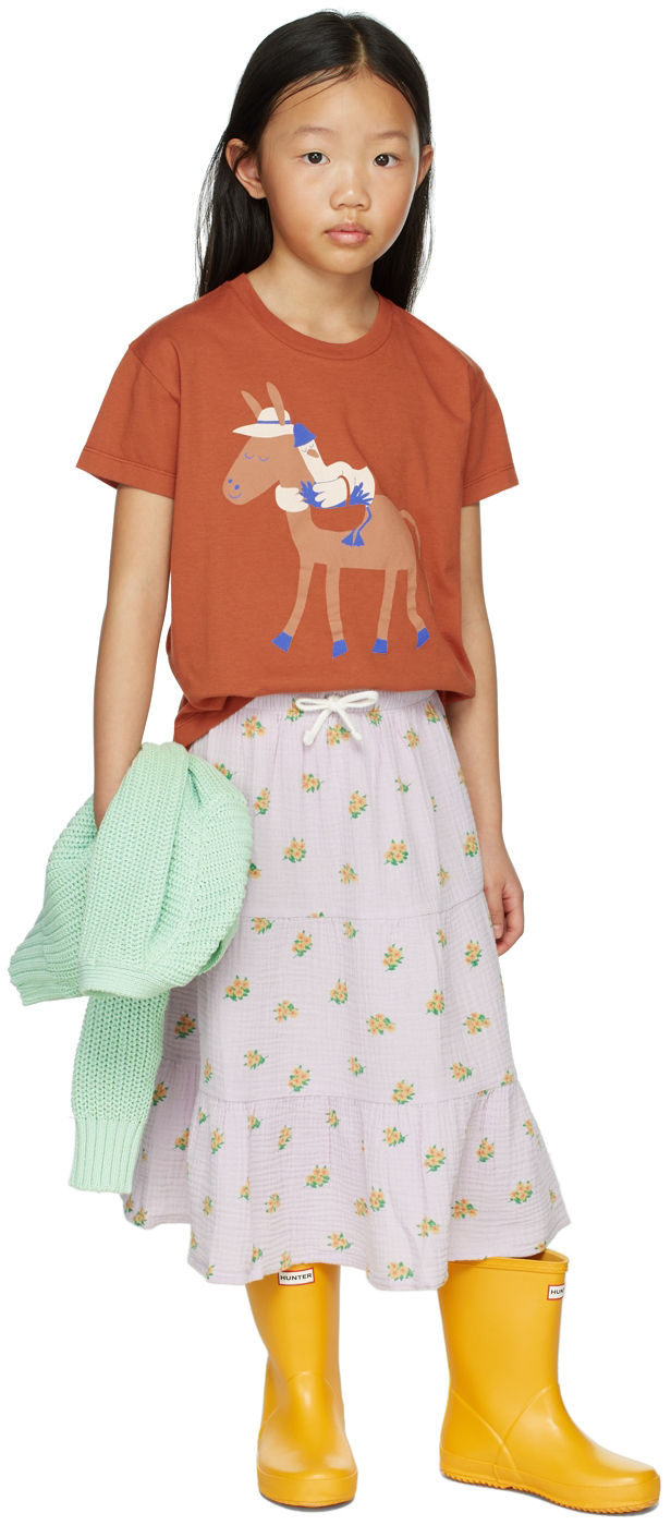 TINYCOTTONS의 키즈 퍼플 플라워 스커트 | SSENSE 대한민국