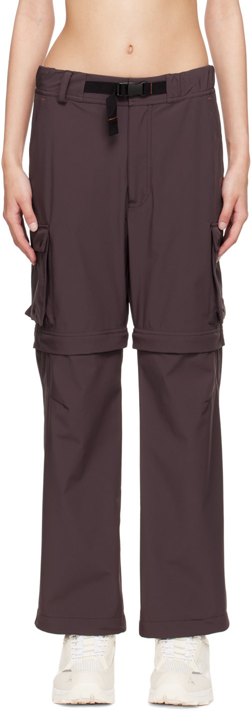Brown Convertible 3L Track Pants by OTTI on Sale