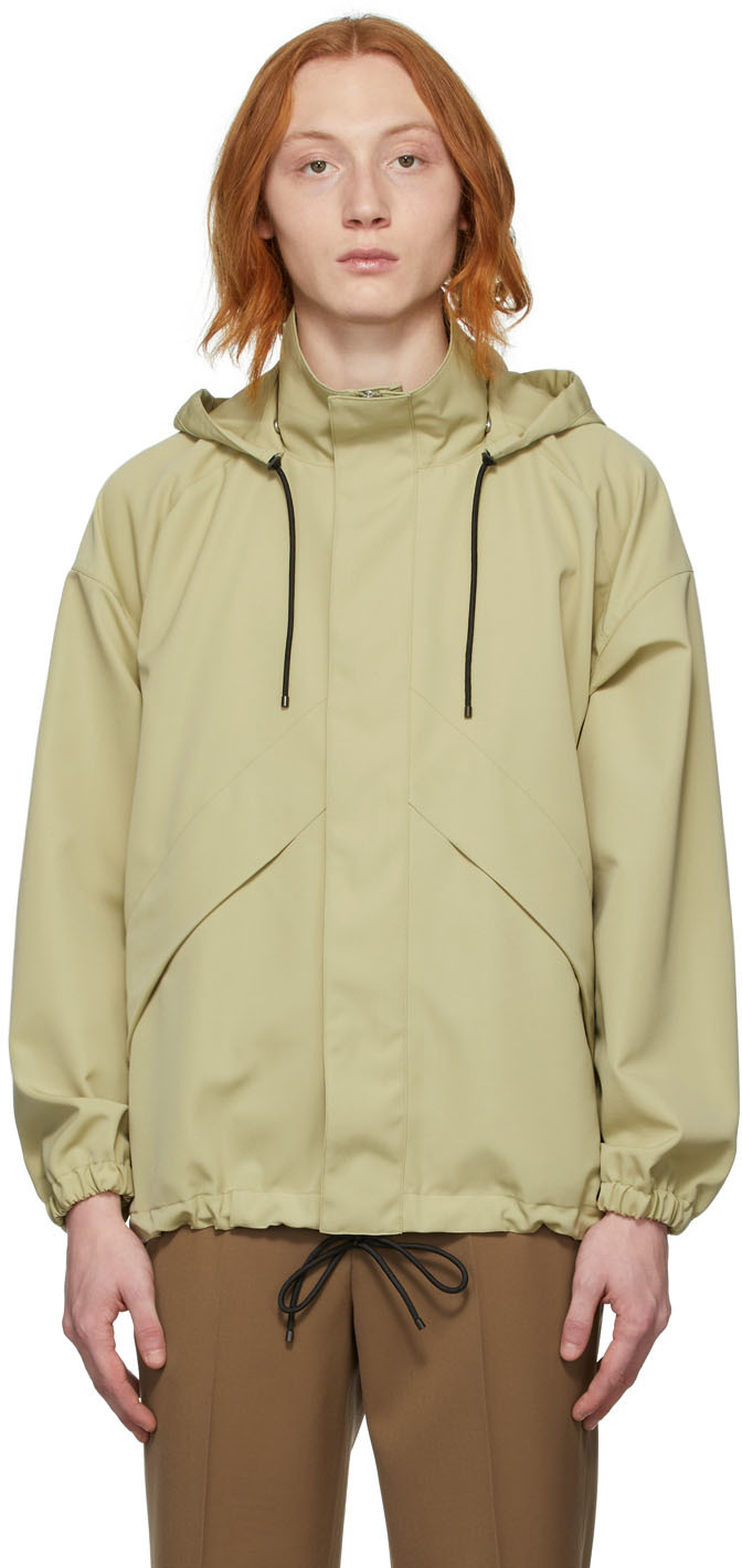  AURALEE WOOL MAX CANVAS HOODED BLOUSON 