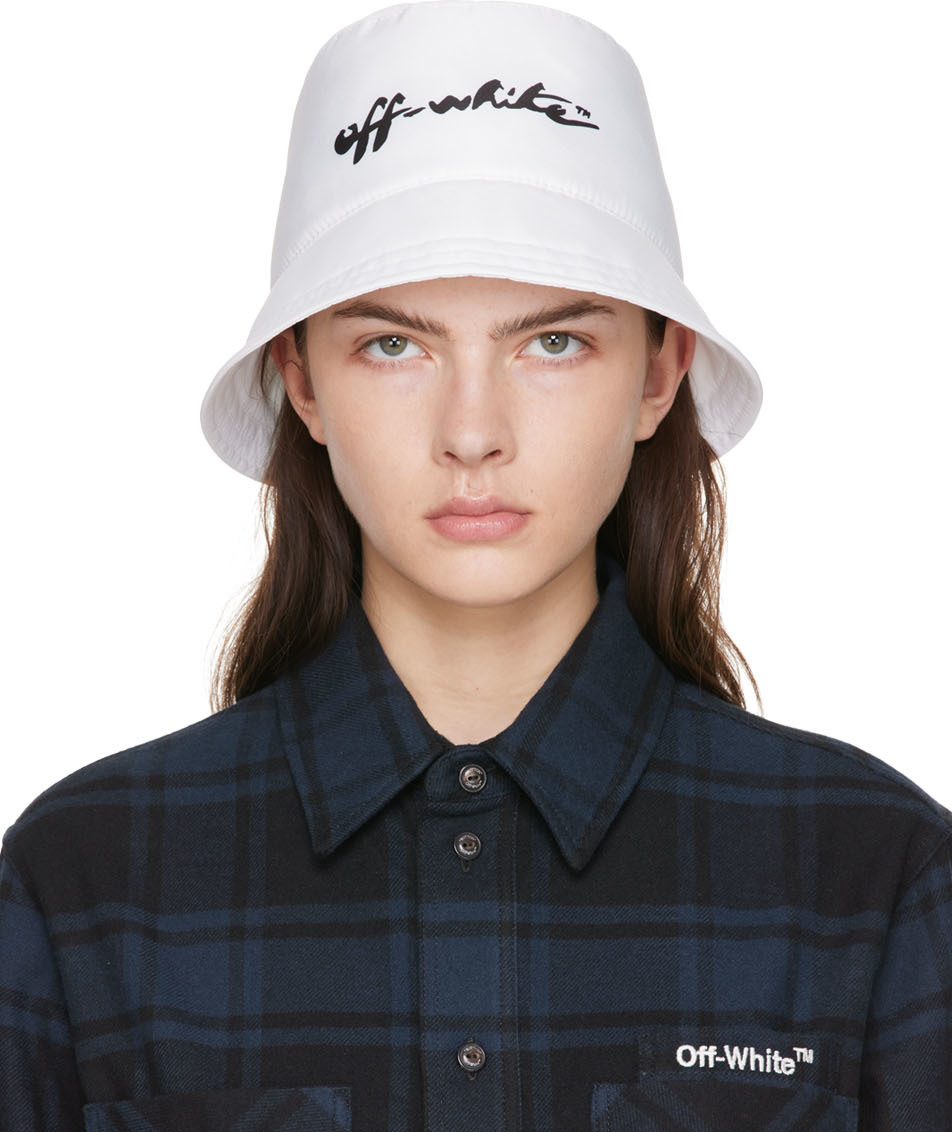 Off-white White Script Logo Hat | ModeSens