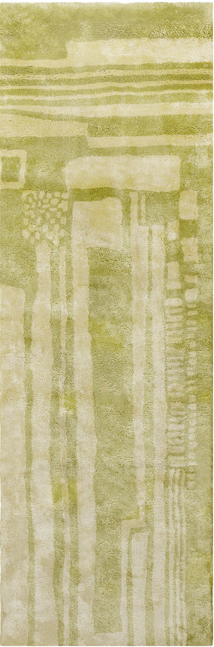 Green Dessert Battenberg Runner Rug by Cold Picnic | SSENSE Canada
