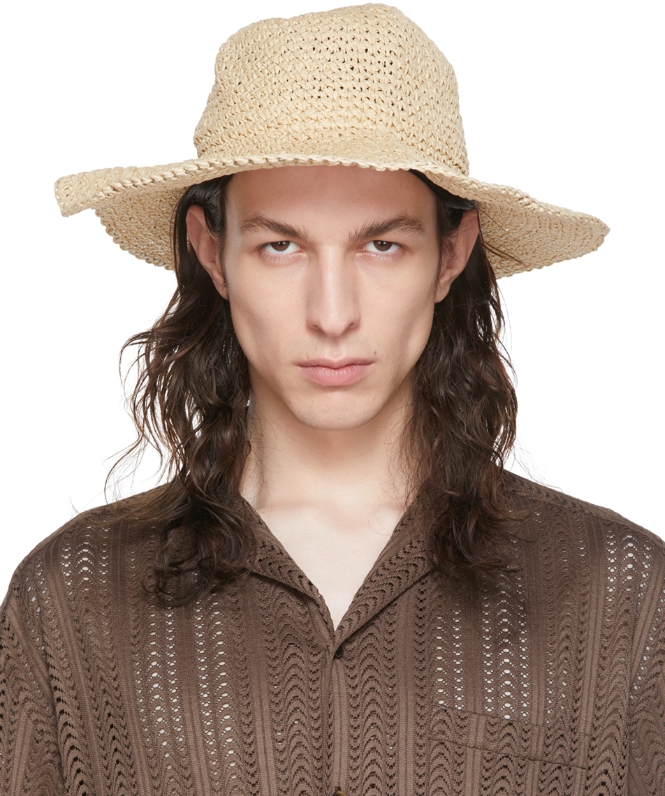 Cmmn Swdn Beige Paper Bucket Hat In Natural | ModeSens