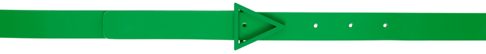 Bottega Veneta: Green Triangle Belt | SSENSE