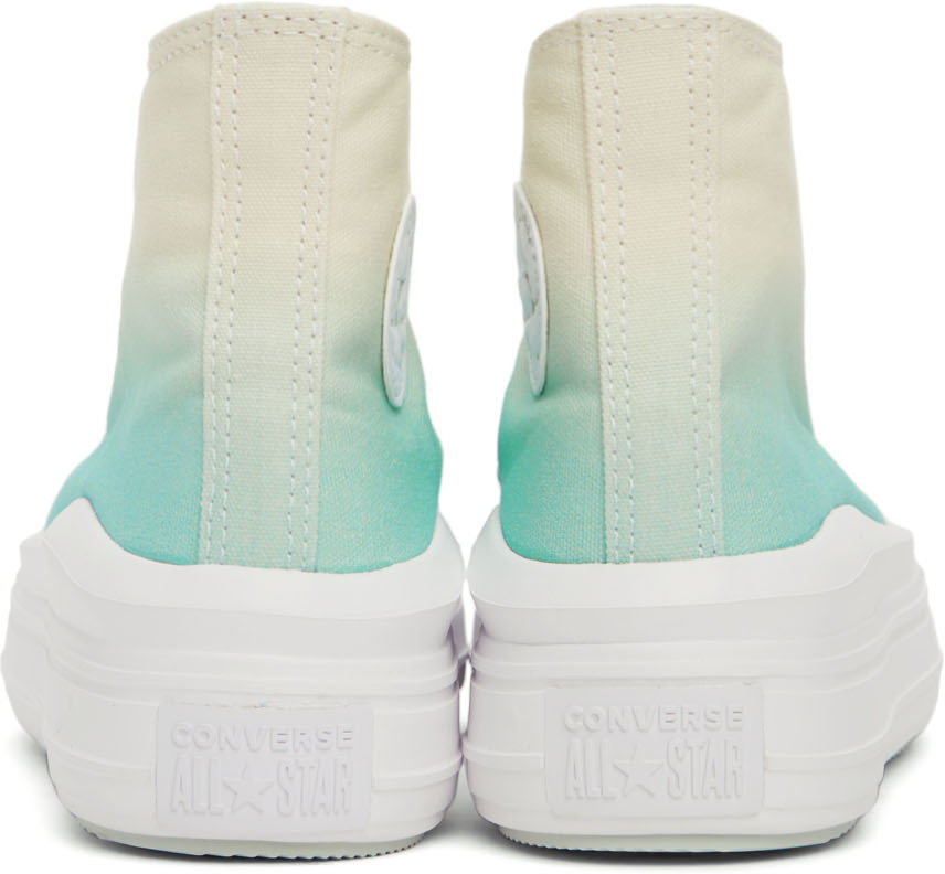 Converse Green & Beige Ombre Chuck Taylor All Star Move Hi Sneakers ...