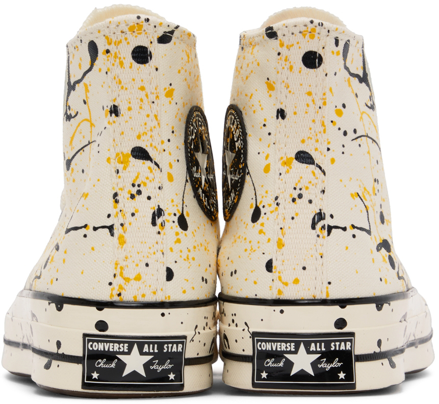 Converse Off-White Paint Splatter Chuck 70 Hi Sneakers | Smart Closet