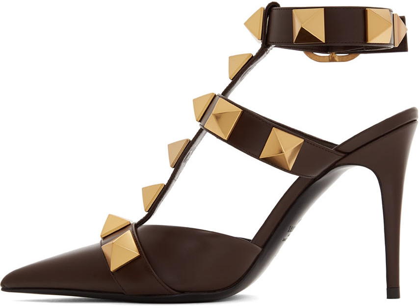 Valentino Garavani Off-White Roman Stud Heels | Smart Closet